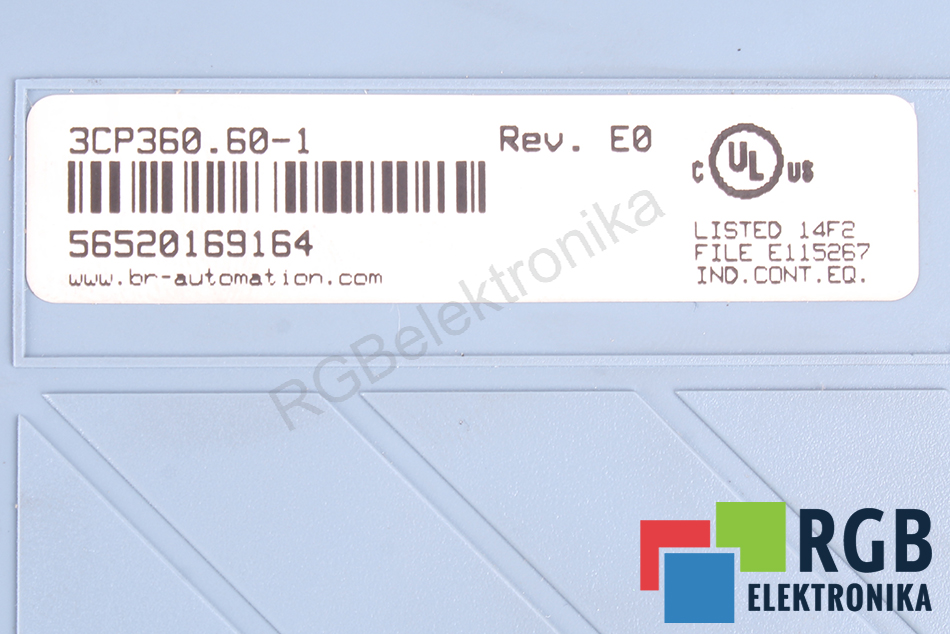 B&R AUTOMATION 3CP360.60-1 | RGB Automatyka industrial automation center