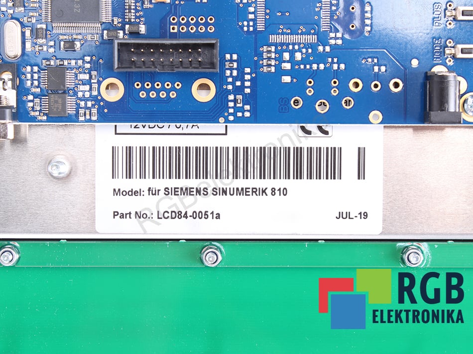 REPLACEMENT MONITOR WITH FRONT FOR SIEMENS SINUMERIK 810 GA1 LCD ...